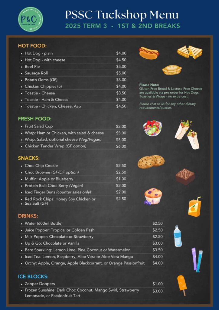 Tuckshop – Palmview State Secondary COllege P&C Association